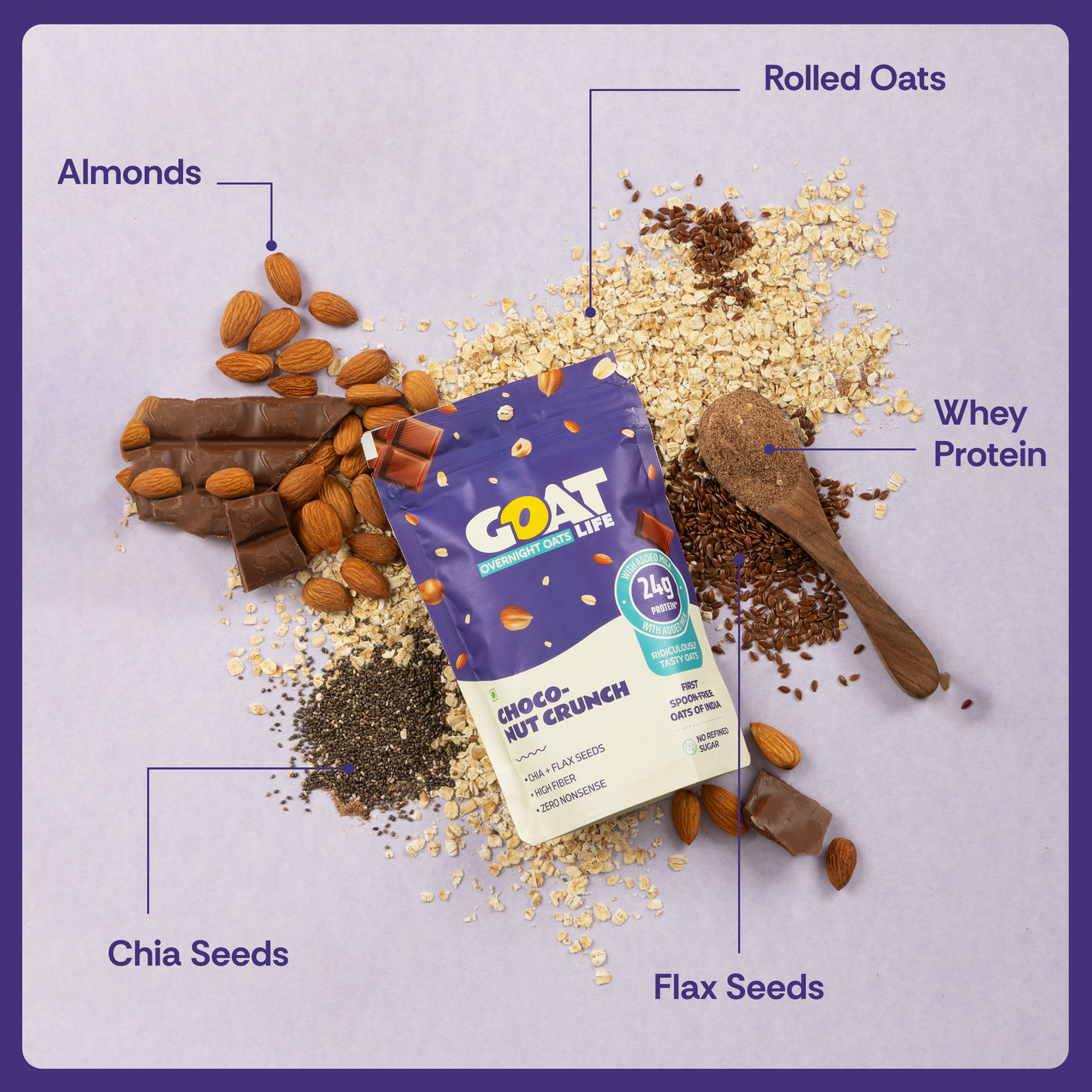 Assorted Protein Oats Box (Pack of 6) | Overnight Oats – Goat life